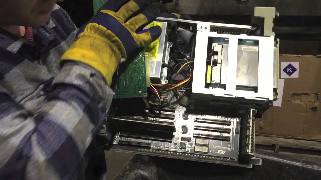 Scrapping A 1991 Computer Tower - YouTube