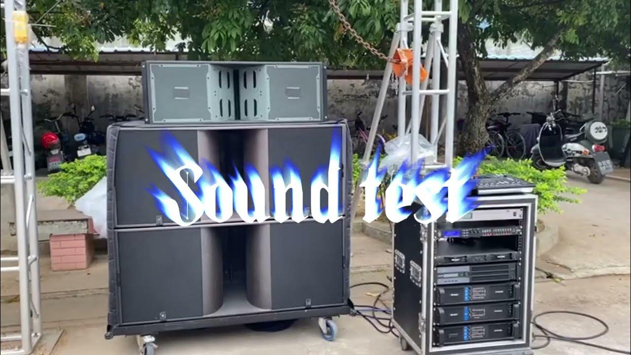 Sound Test丨Double 12 inch Line Array Audio System ideal for Medium and ...