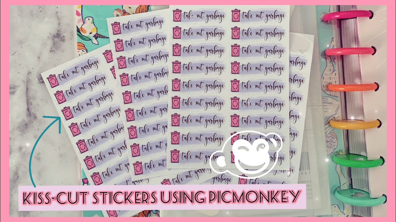 How To Design Kiss-Cut Stickers with PicMonkey // No Graphic Design ...