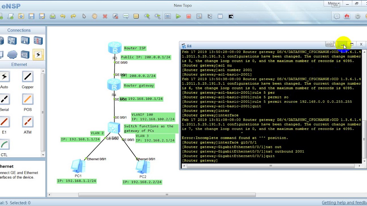 Configuring a Layer 3 Switch Huawei to Work with a Router for Internet ...