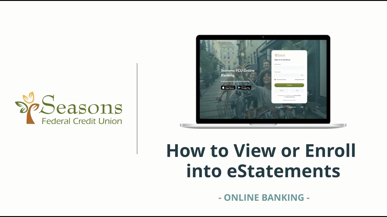 How to View or Enroll into eStatements - YouTube