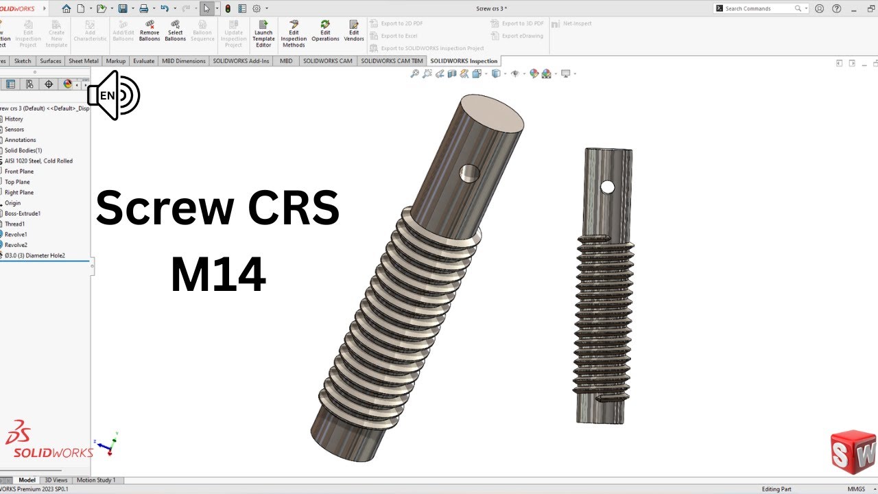 Screw Fixing device SolidWorks Tutorial 2025! - YouTube