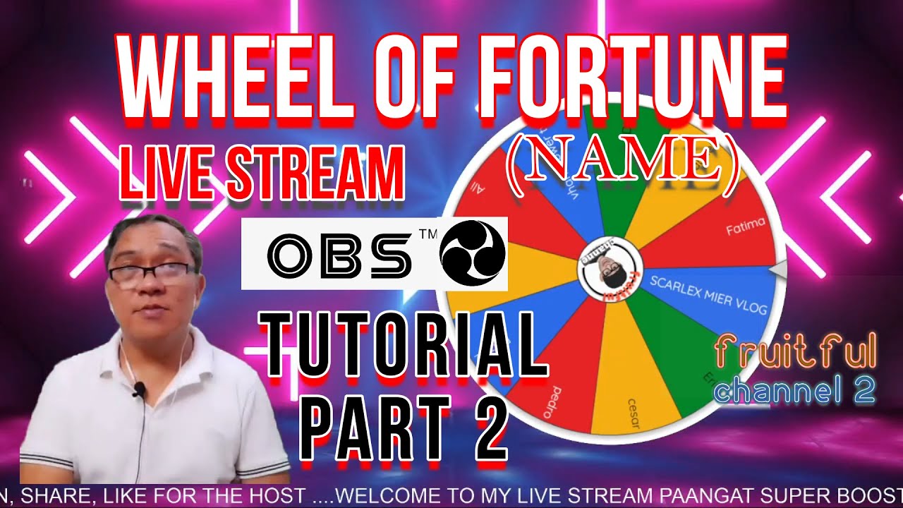 Wheel of Fortune Live Stream OBS Tutorial - YouTube