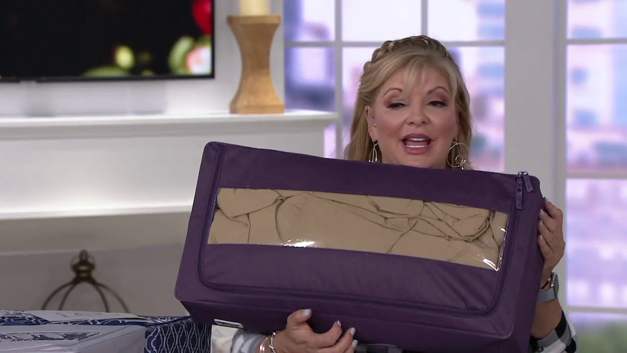 Periea Set of 2 Multi-Use Collapsible Storage Boxes on QVC - YouTube