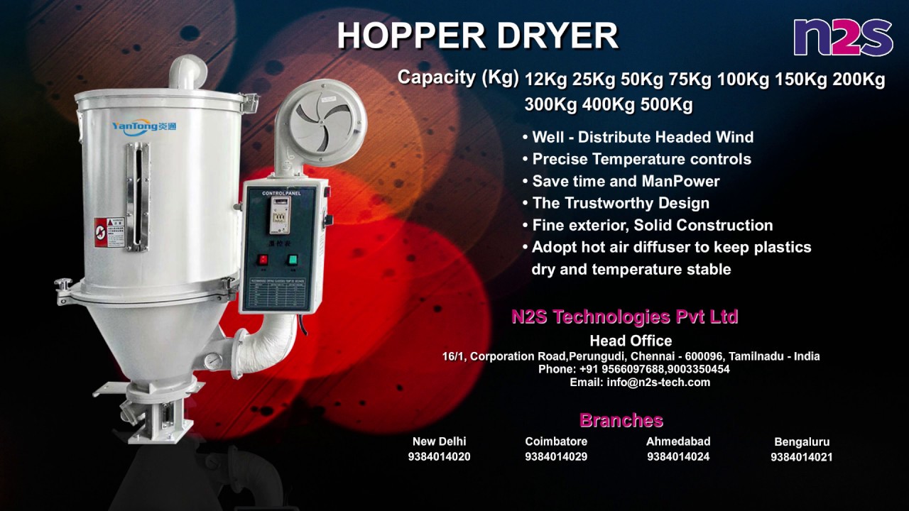 Hopper Dryer (Available in IndiaMART) | N2S Technologies - YouTube