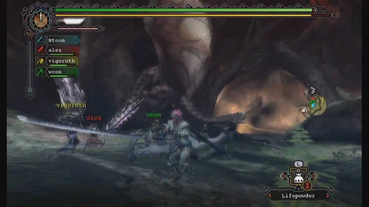 Monster Hunter 3 Tri: Run Down a Rathalos - Rathalos - YouTube