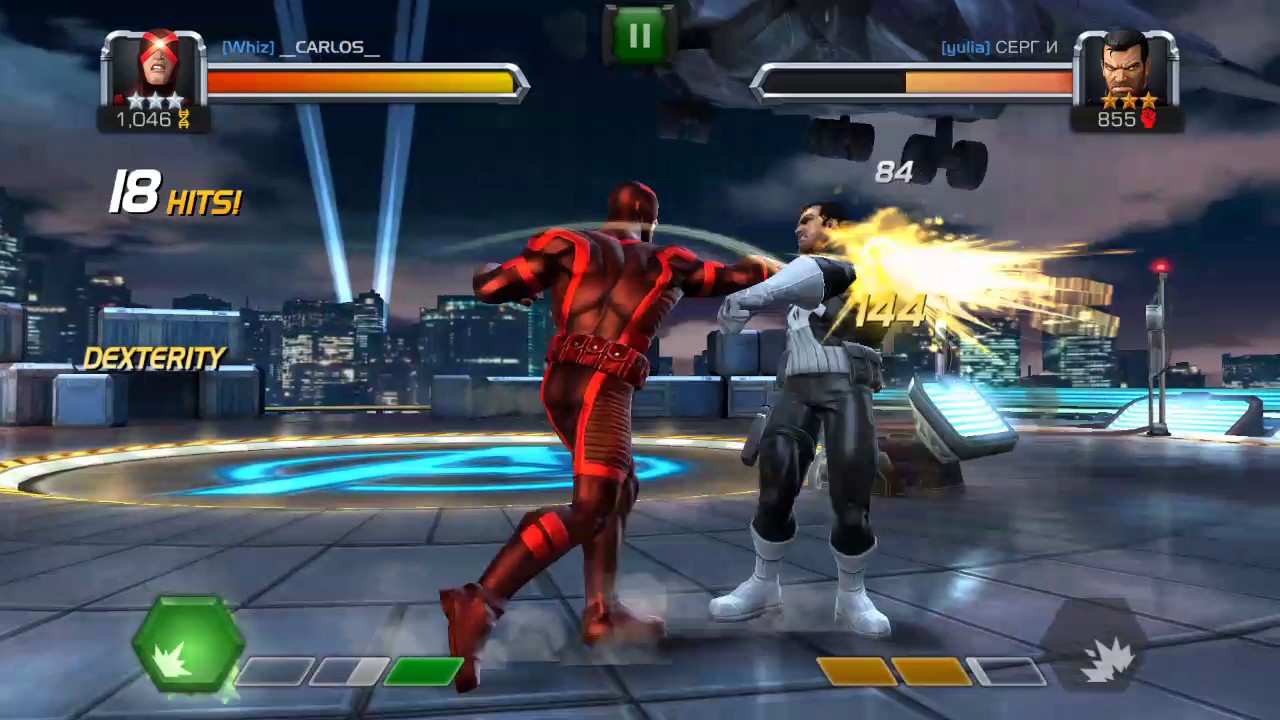 MARVEL CONTEST OF CHAMPİONS CYCLOPS VS PUNISHER - YouTube