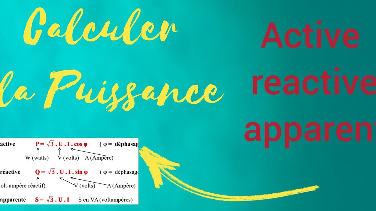 Calculer la puissance et cos f d'une machine electrique -شرح بسيط و ...