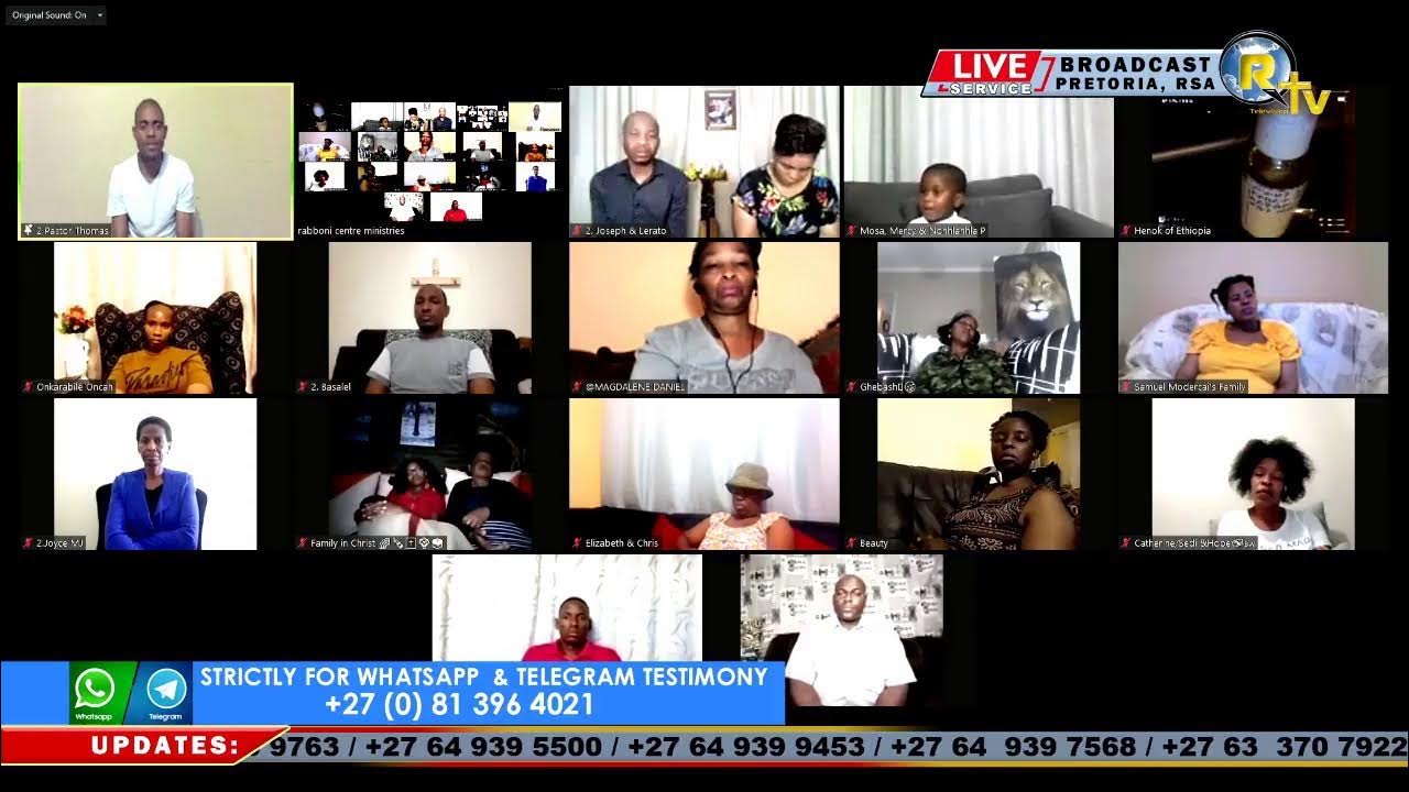 21 OCTOBER 2022 FRIDAY LIVE BROADCAST SERVICE WITH PROF. LESEGO DANIEL AND SONS PART 2 - YouTube