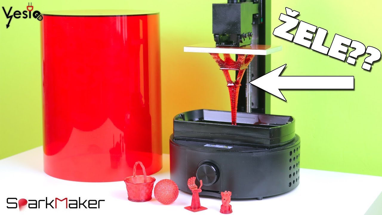 Mini 3D stampac za minijaturne stvari SparkMaker SLA - YouTube