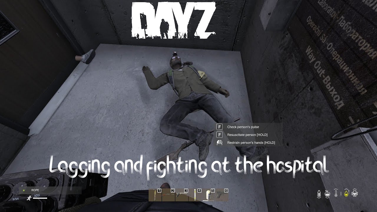 Fighting and Lagging at the hospital #Dayz - YouTube