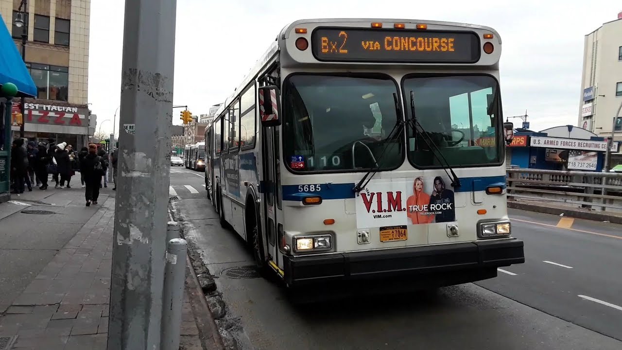 MTA: 2003 New Flyer D60HF "Galaxy" Articulated [5685] Bx2 bus - YouTube