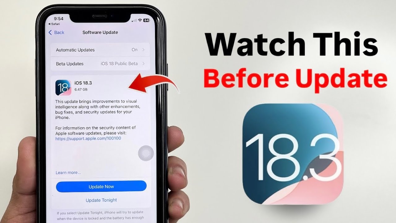 iOS 18.3 Update Releasing - Watch This Before You Update iOS 18.3 - YouTube