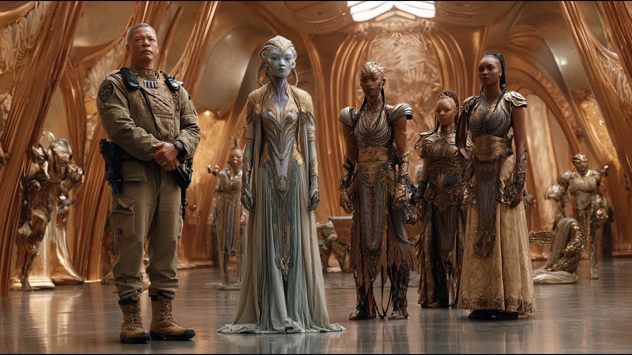 Alien Mother Presented Her Three Warrior Daughters to the Human Who ...