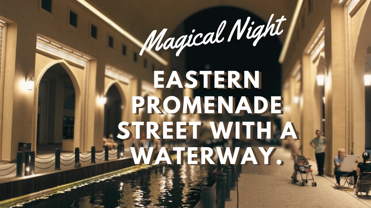 Magical Night: Eastern Promenade Street with a Waterway. - YouTube