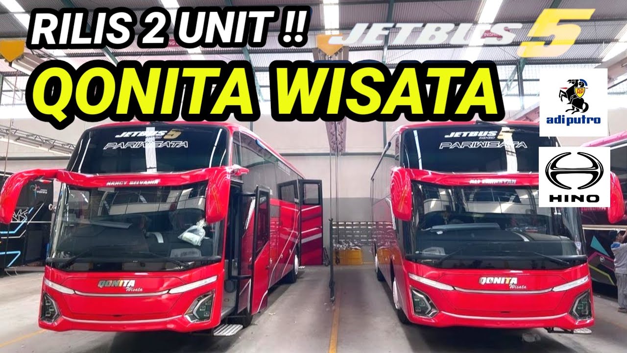 Rilis 2 Unit !! Qonita Wisata Jetbus 5 MHD Hino RK 280 karoseri ...
