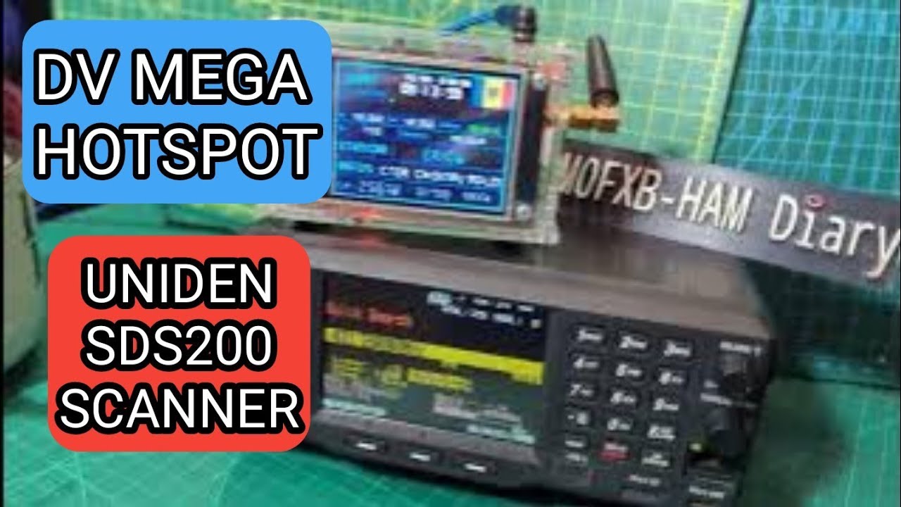 UNIDEN SDS200 ,DV MEGA (DMR) Hotspot Test & Quick Look - YouTube