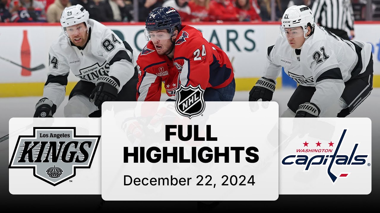 NHL Highlights | Kings vs. Capitals - December 22, 2024 - YouTube