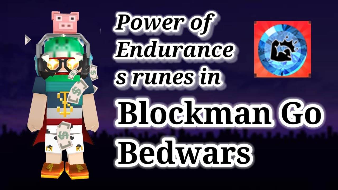 Power of Endurance S Runes in Blockman Go Bedwars - YouTube