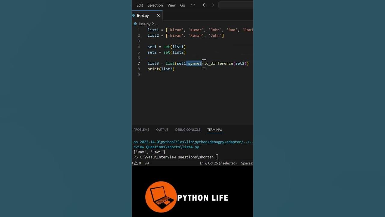 Set In Python Telugu Python For Beginners Youtube