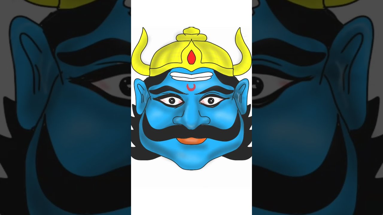 raavan drawing. diwali drawing. Dusshera drawing. Deepavali drawing ...