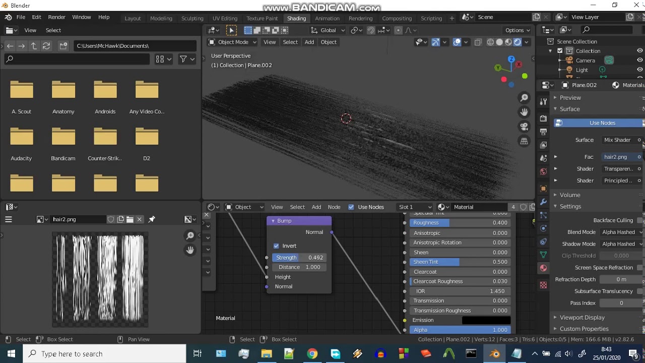 Blender 2.8 : Hair Cards for Realtime Tutorial - YouTube
