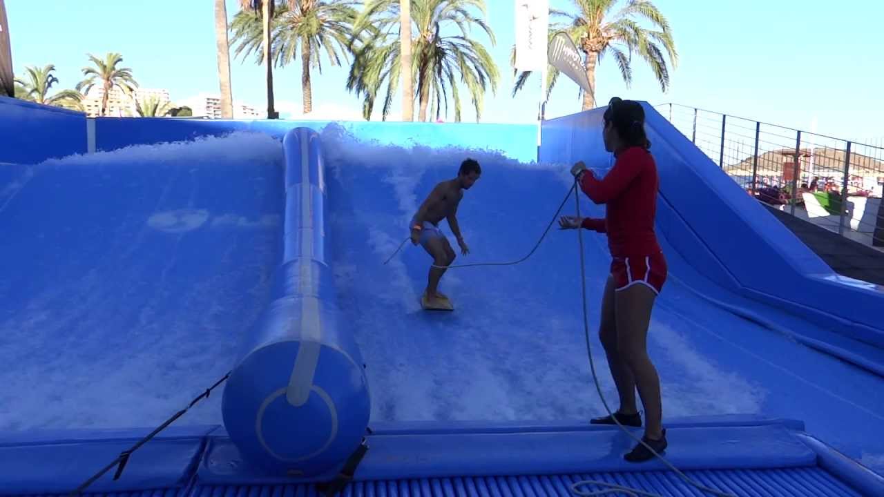 Surfing w Hotel Sol Wave House Magaluf Majorka Mallorca 2013 vol4 - YouTube