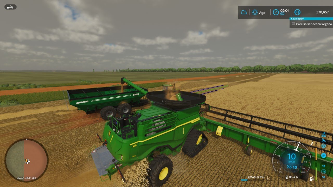 FS22 - COLHEITA DO TRIGO 🌾 CANOLA 🌱 E ALFACE🥦 / A AVENTURA CONTINUA ...