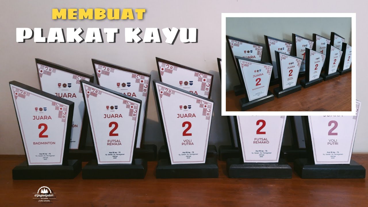 Cara Membuat Plakat Kayu II Making Wooden Plaque. Simple !!! - YouTube