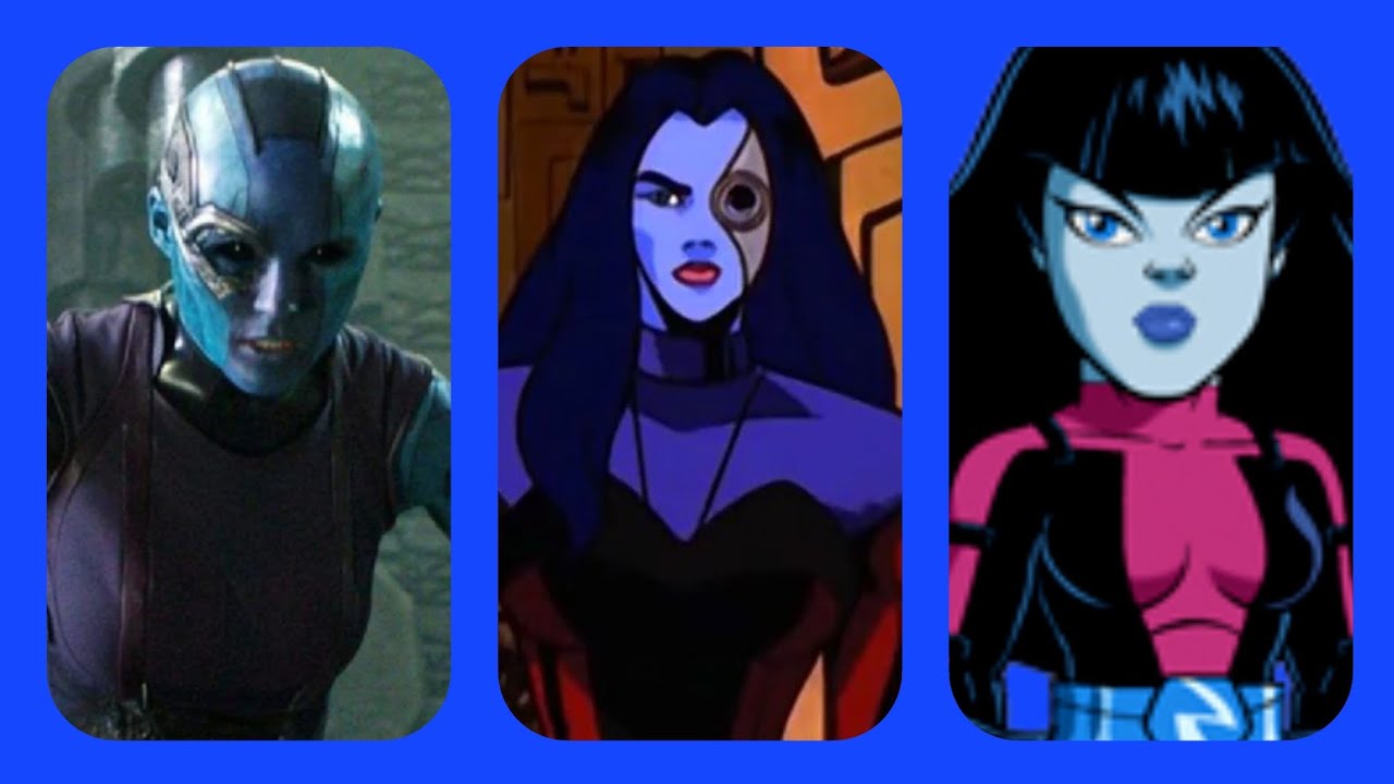 "Nebula" Evolution in Cartoons and Movies (Marvel Comics) (updated ...