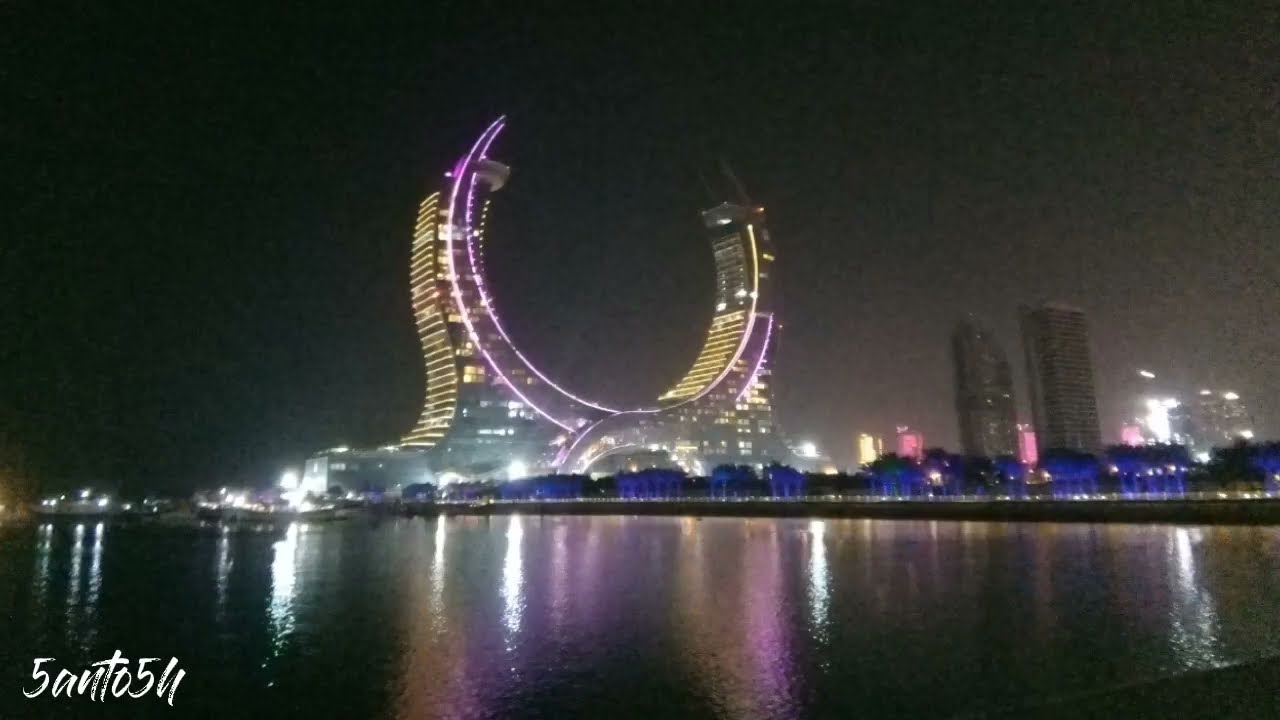 Moon Tower | Lusail | Marina | Water Fountain | Smart City | 5ant05h ...