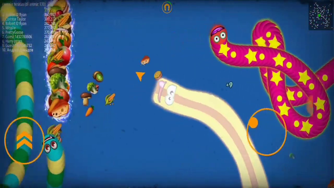 permainan ular / worms zone tercepat /game cacing / permainan ular ...