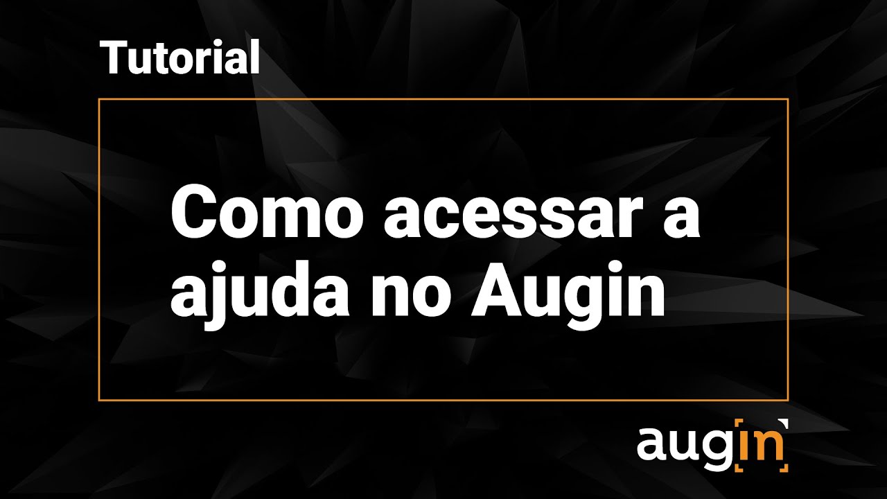 Como acessar a ajuda no Augin - YouTube
