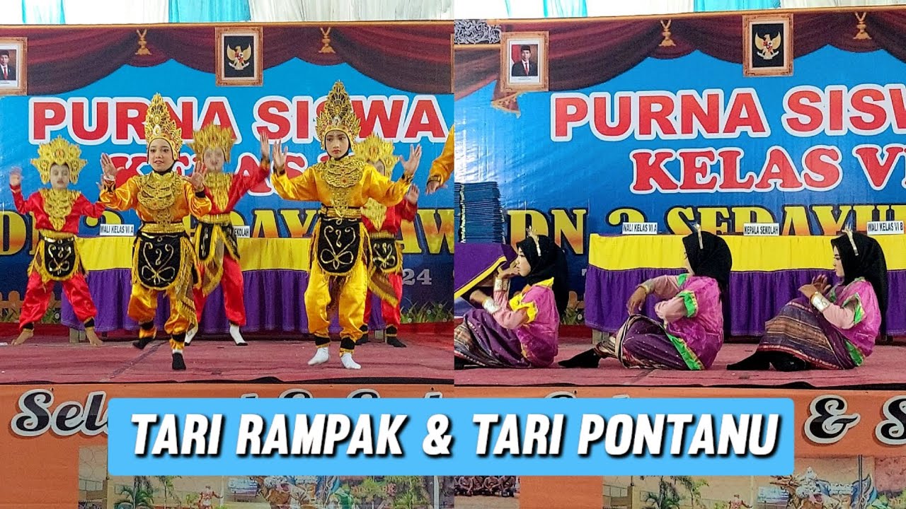 Tari Rampak & Tari Pontanu - WISUDA SDN 2 SEDAYULAWAS TAHUN 2024 - YouTube