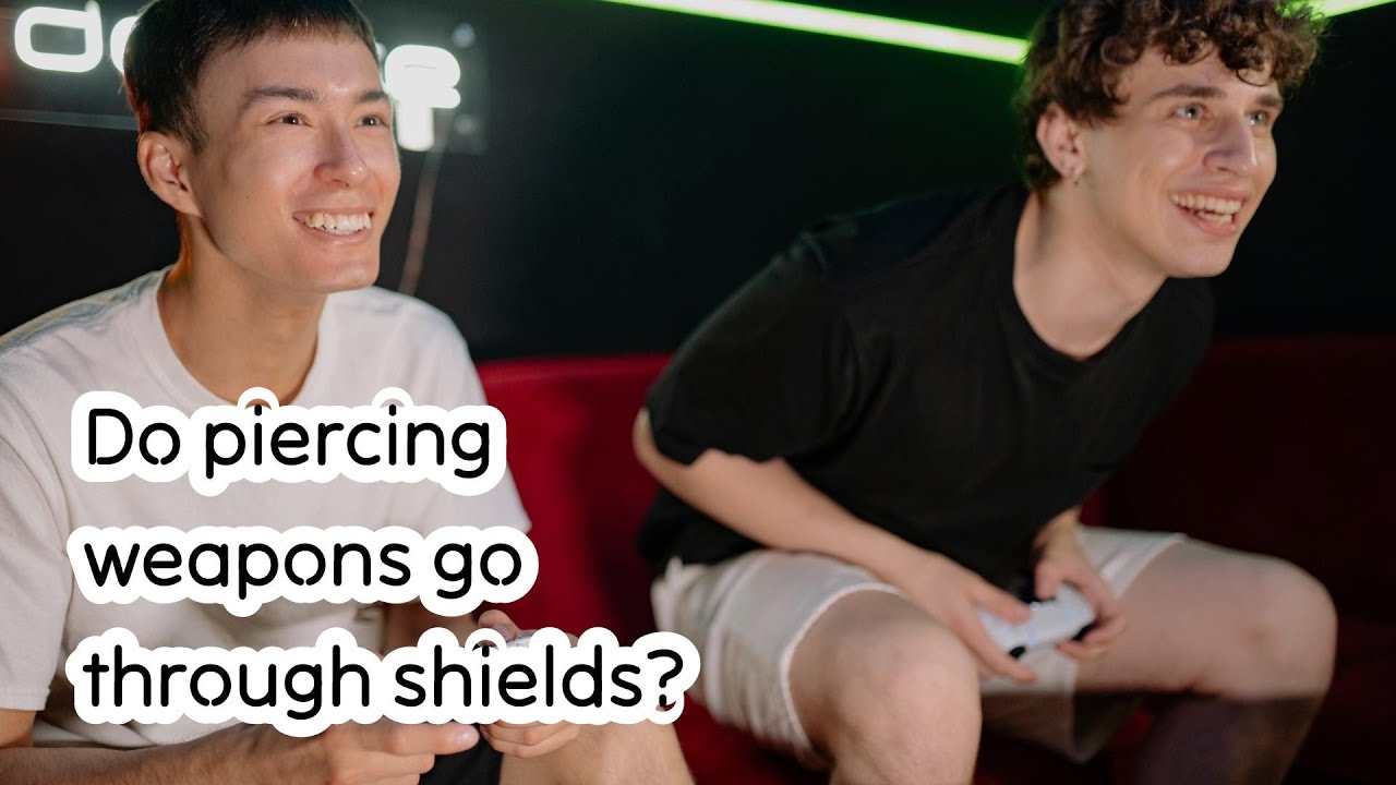 Do piercing weapons go through shields? - YouTube