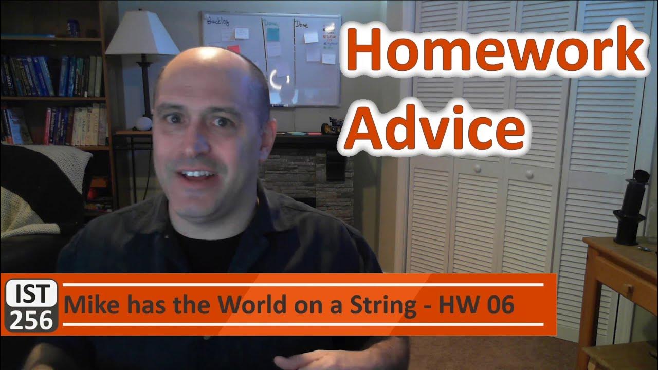 IST256 Learn Python Homework HW 06 Advice - YouTube