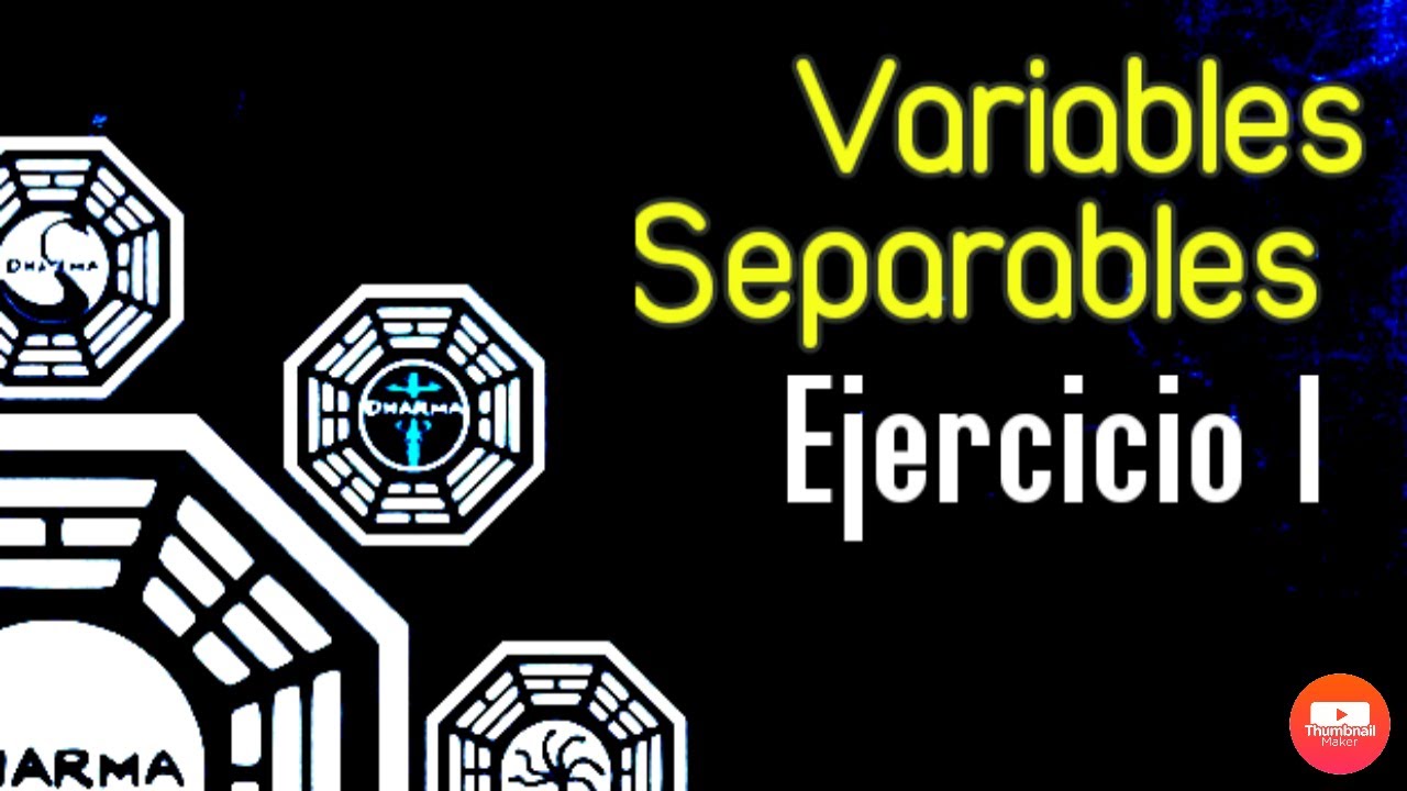 Ecuaciones Diferenciales. Variables Separables - YouTube