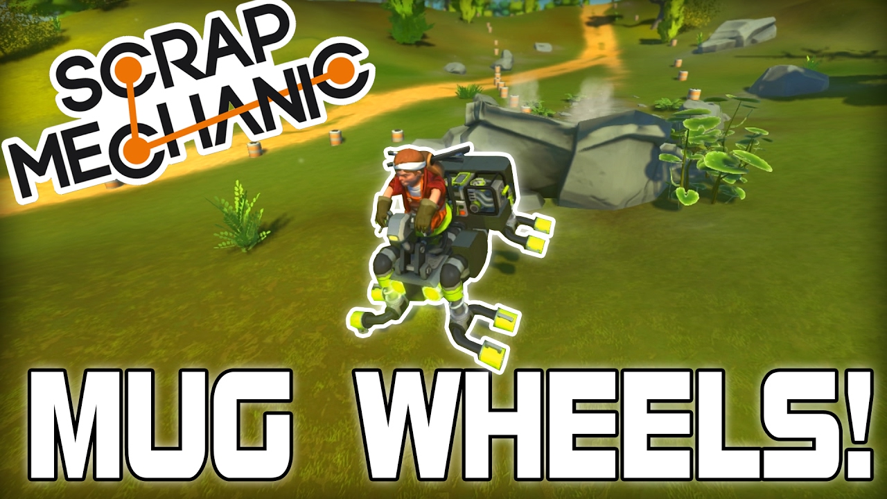 Mugs for Wheels Race! Multiplayer MUG-Day! (Scrap Mechanic #121) - YouTube
