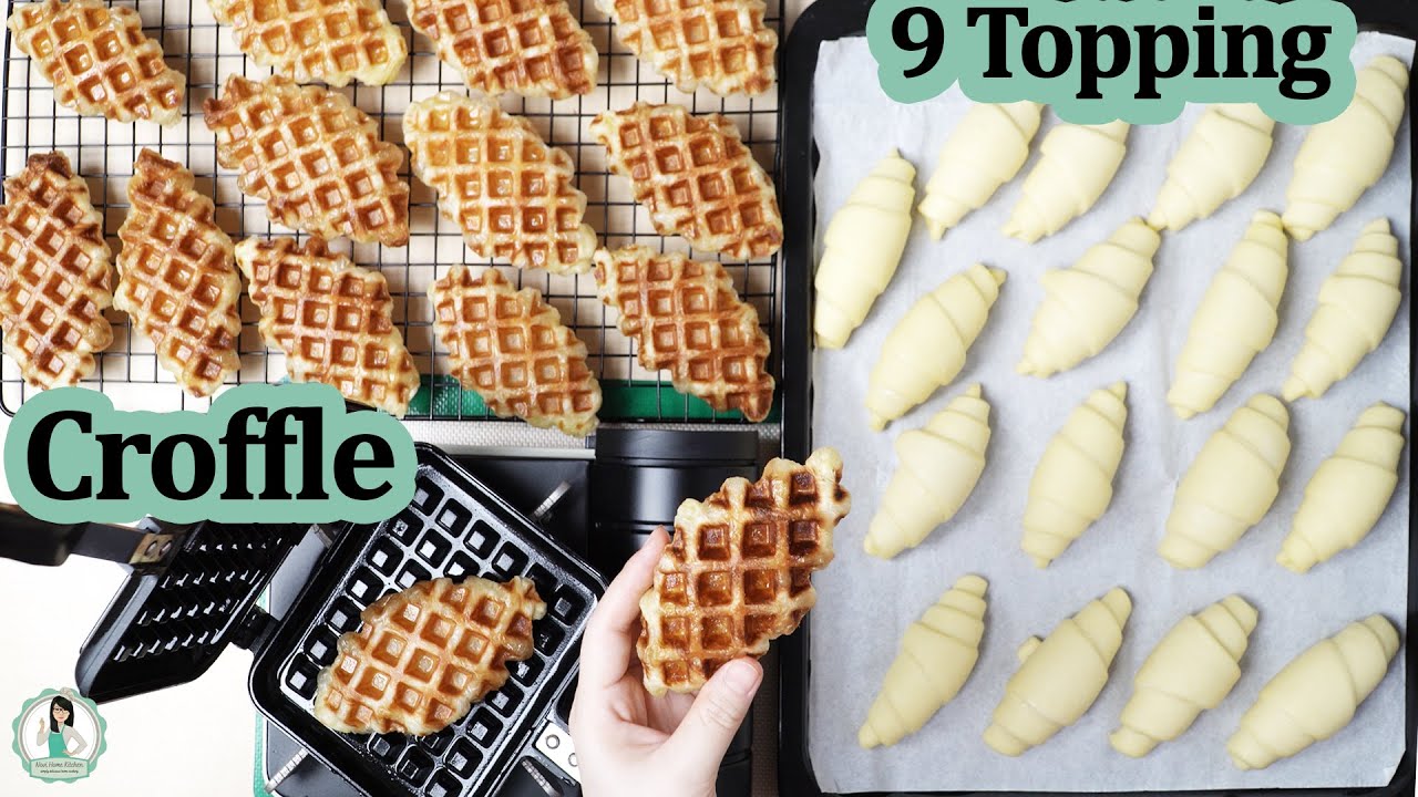 Croffle Recipe - 9 Topping | Jajanan Korea Yang Lagi Hits (MUDAH DAN ...