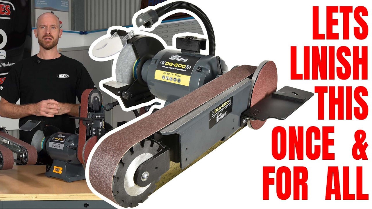 Stop Struggling with Sanding! | HAFCO Metalmaster Linisher Attachment ...