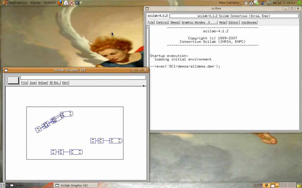Scilab - Car and truck parking simulation - YouTube