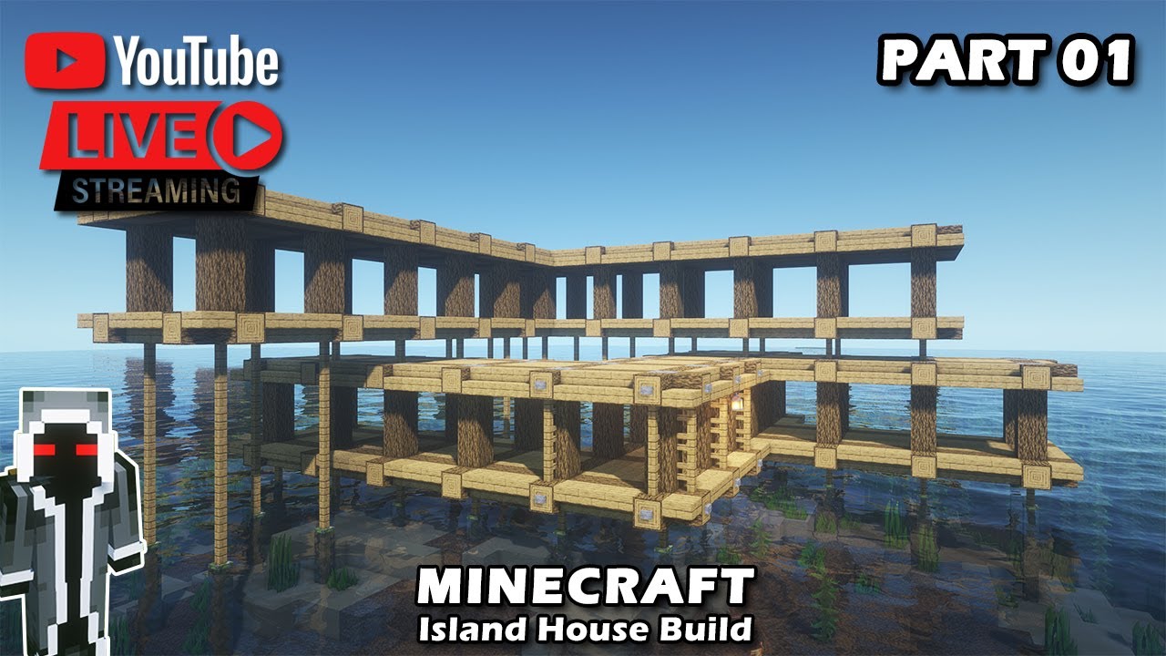 Minecraft: How to Build an Island House in Minecraft - Live Stream ...