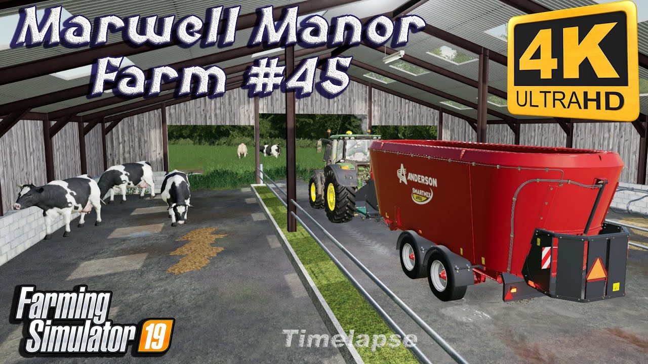 Taking care of animals, selling milk, fertilizing | FS19 TimeLapse ...