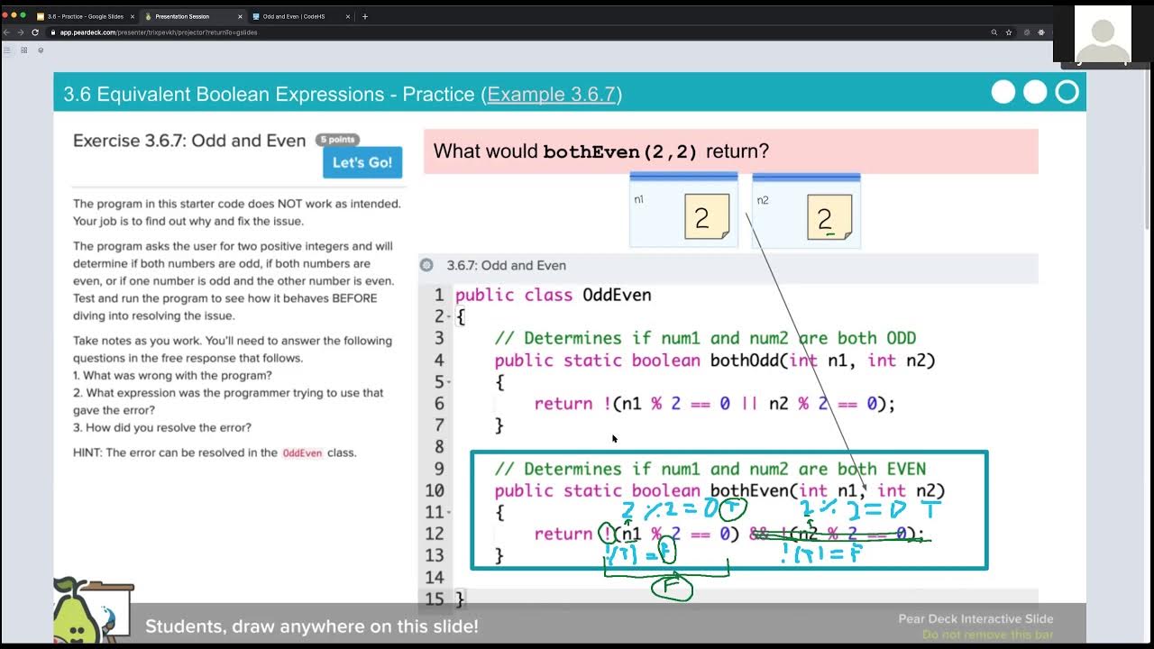AP CSA 3.6 Equivalent Boolean Expressions - Practice (Part 2) - YouTube