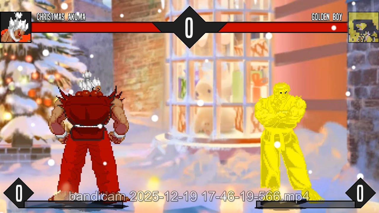 MUGEN - Christmas Akuma vs. Golden Boy - Download - YouTube