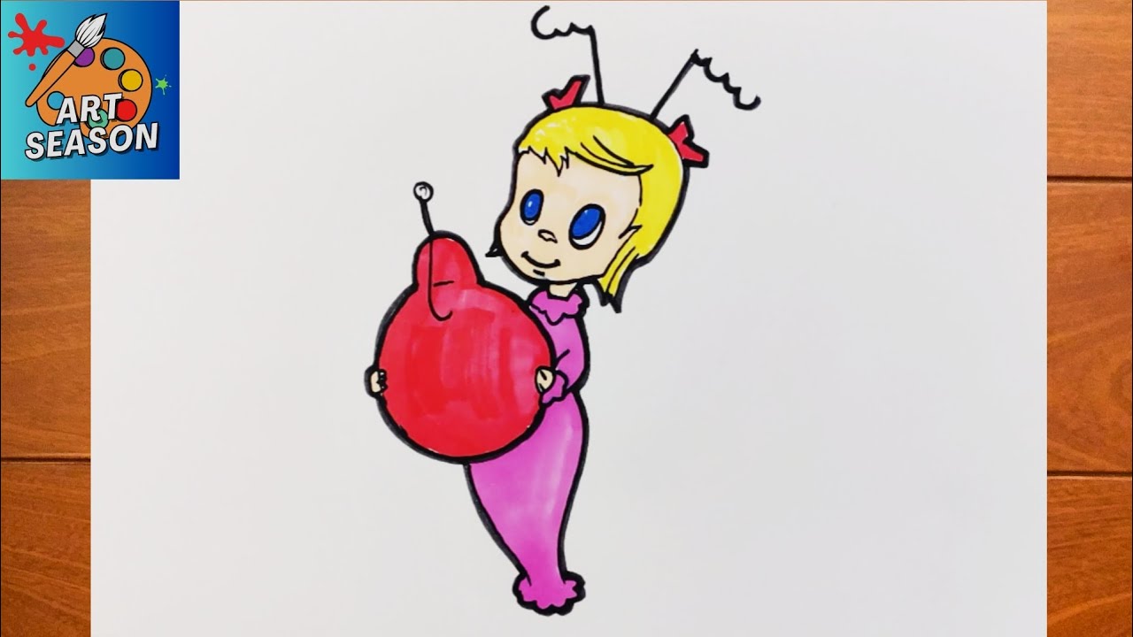 How to Draw Cindy Lou Who Step by Step - YouTube
