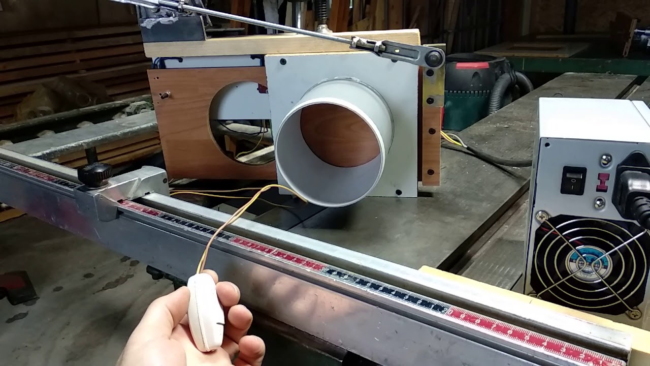 automatic blast gate experiment - YouTube
