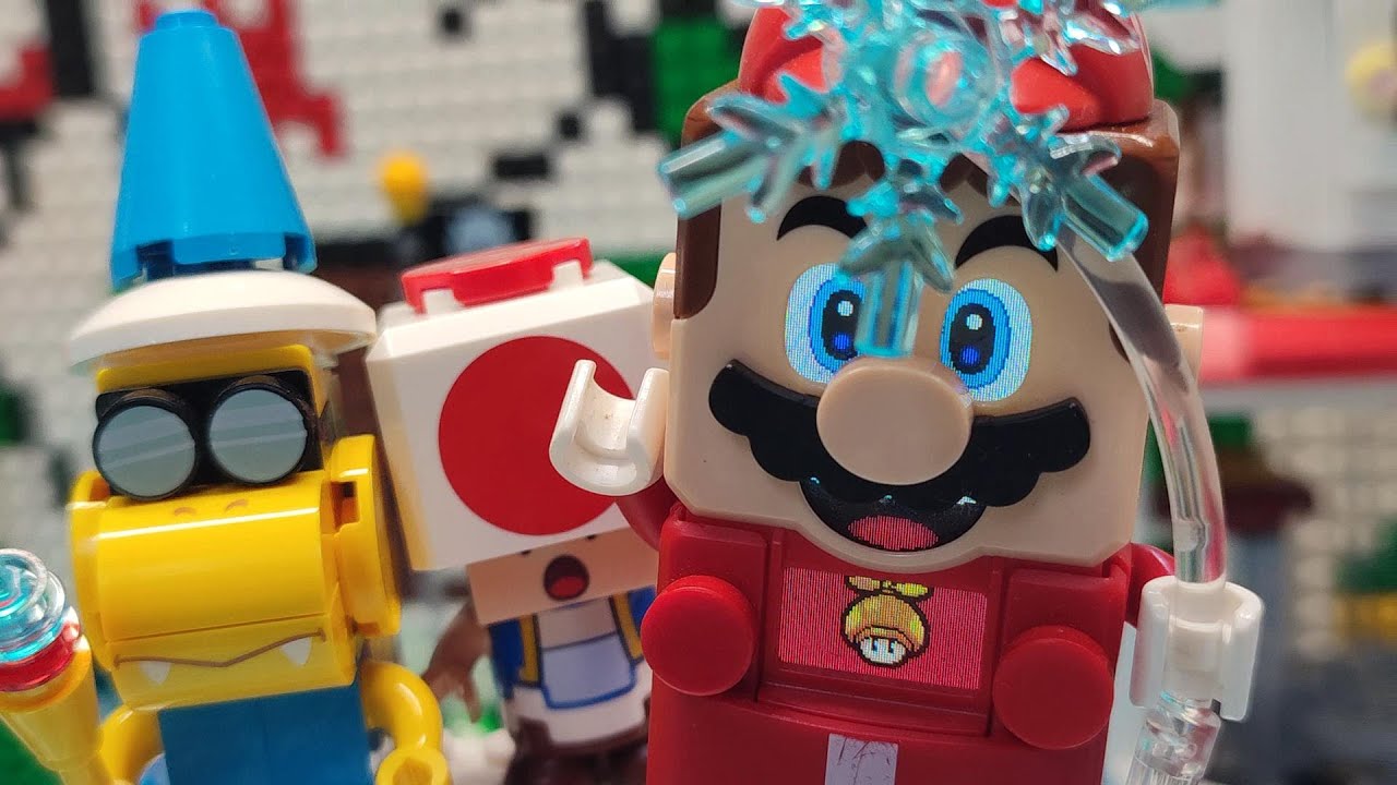 LEGO Mario Flying Power UP vs MOC Level ! LEGO Super Mario Crazy big ...