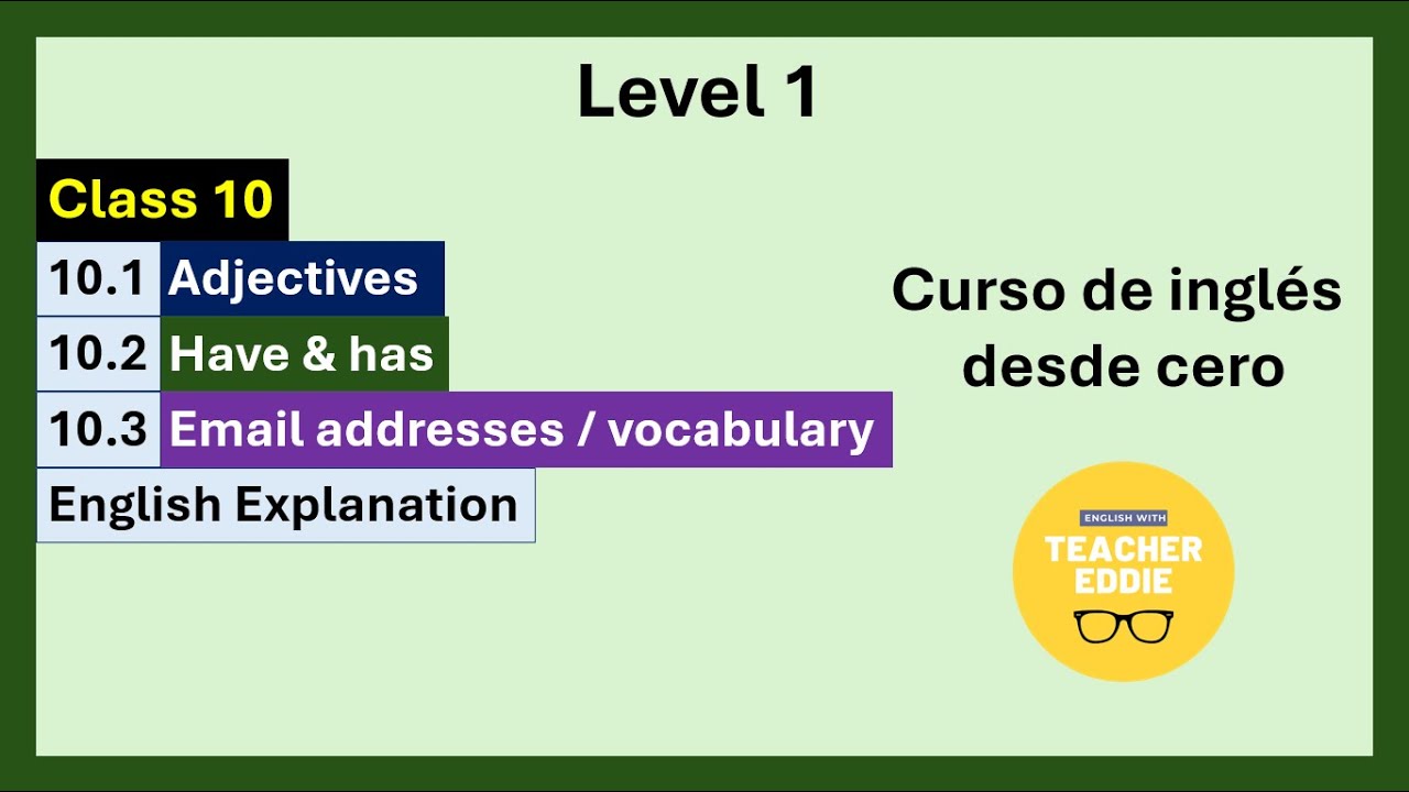 LEVEL 1 - CLASS 10 curso de inglés desde cero - YouTube