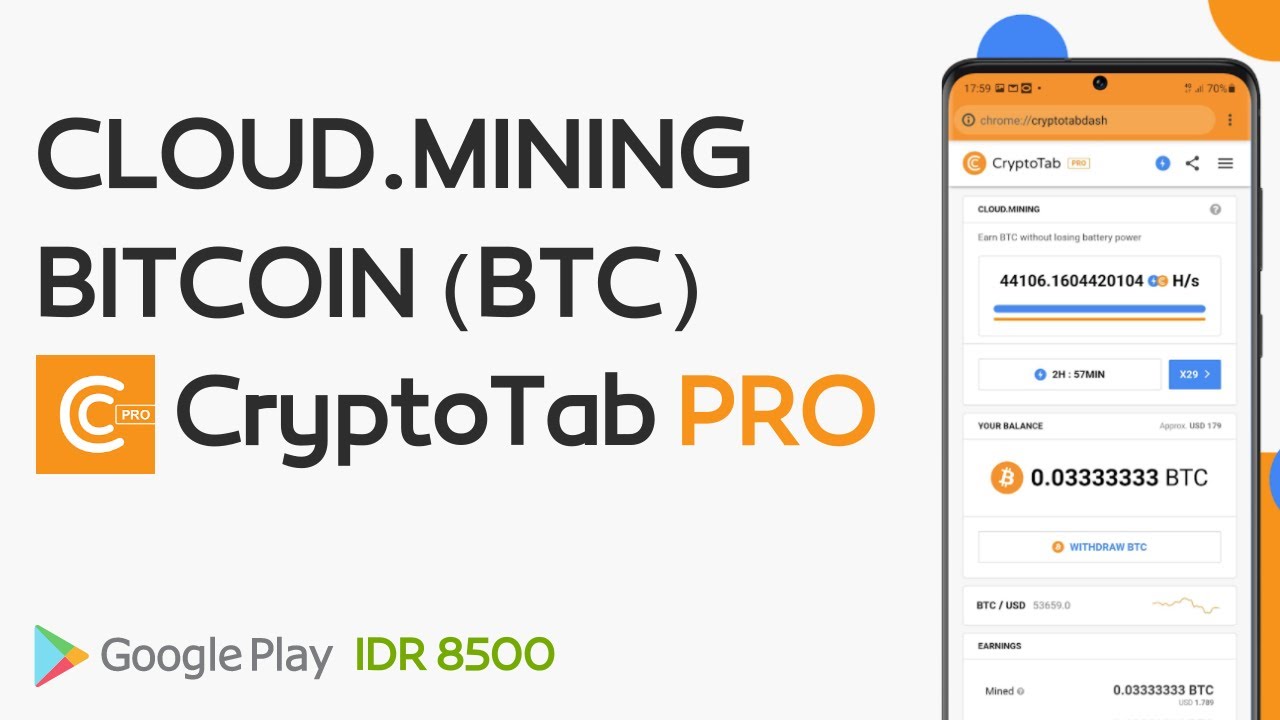 CARA MINING BITCOIN (BTC) DI HP ANDROID TERBARU MEI 2021 | PASSIVE ...